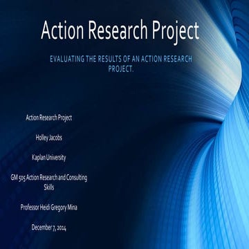 Action Research and SMART Goals Look Think Act | PPTX