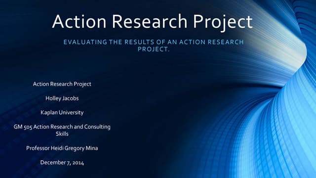 Writing Action Research (Context and Rationale) | PPTX