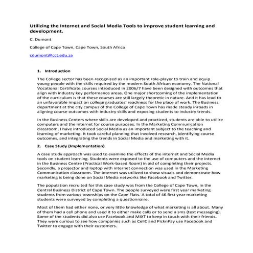 Social Media Tools to Teach Marketing | PDF