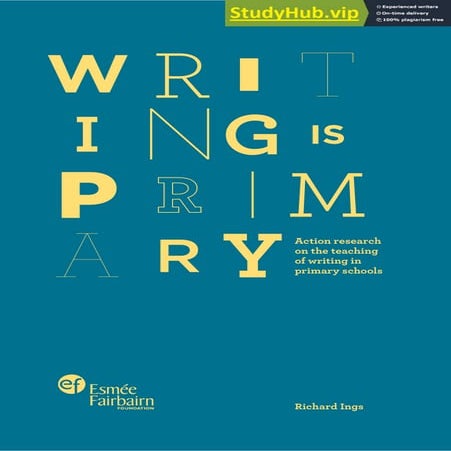 Action Research On The Teaching Of Writing In Primary Schools | PDF
