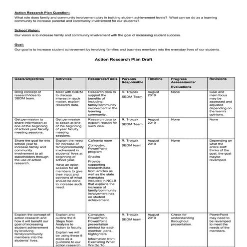 Action Research Plan | PDF