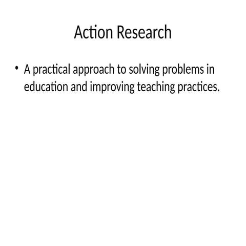 Action research | PPTX