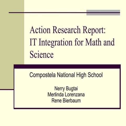 Action Research Report, version . 3.ppt