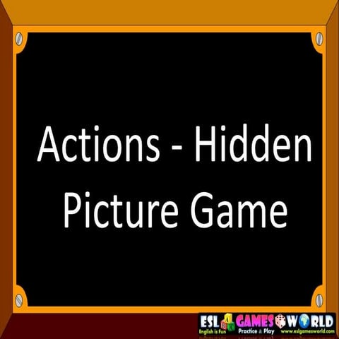 educationActions hidden picture games | PPT