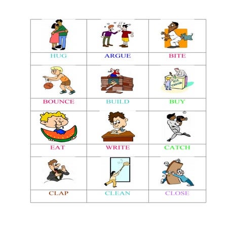 Actions memory game2 | PDF