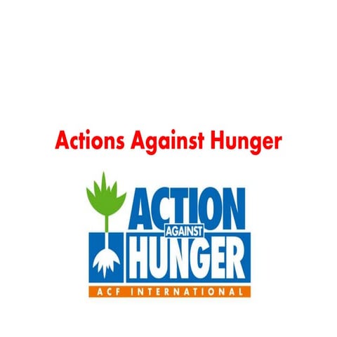 Actions against hunger | PPTX