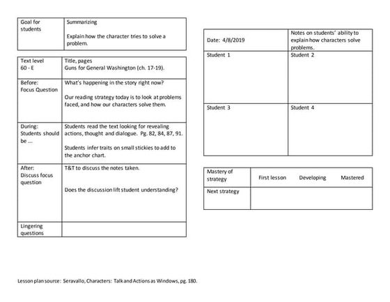 9AS L5 Annotations and PEE practice plan | PDF