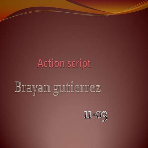 Qué es el action script | PPTX