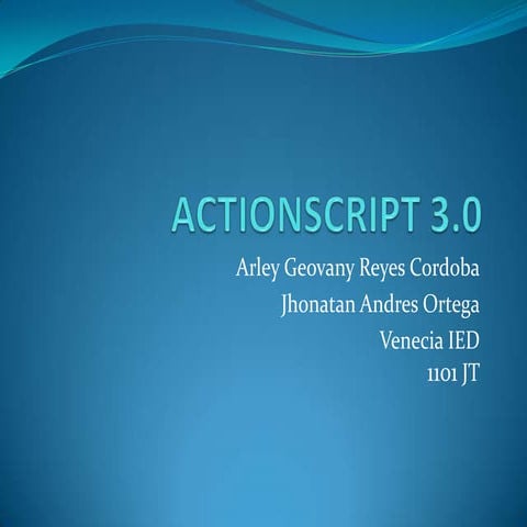 Qué es el action script | PPTX