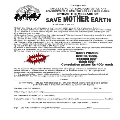 Environment rally entry form | DOCX