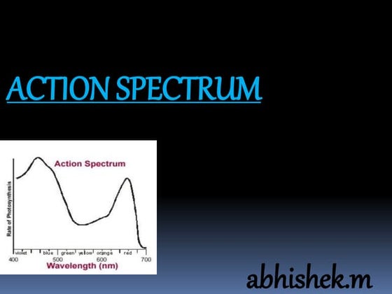 Absorption and action spectrum | PPTX