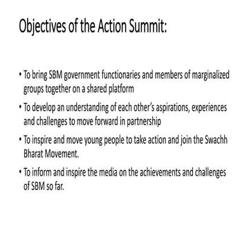 Action Summit Objectives & Itinerary 17th & 18th Nov.pptx