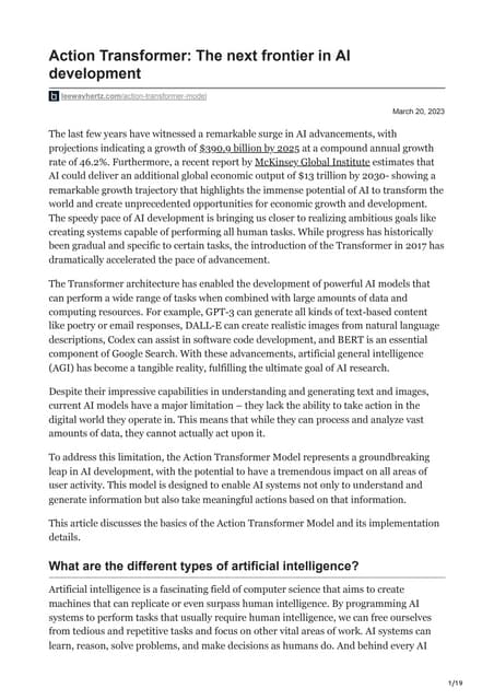 Artificial Intelligence: Transforming the Future | PPT