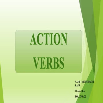 Action verbs | PPT