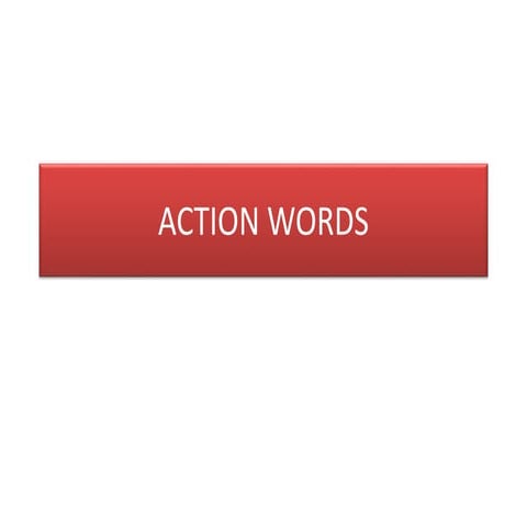 Action words | PPT