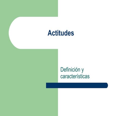 Las actitudes en el ser humano | DOCX