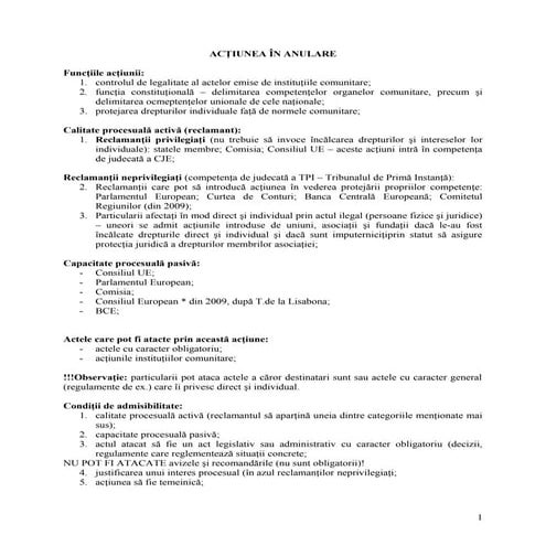Actiunea in anulare | PDF
