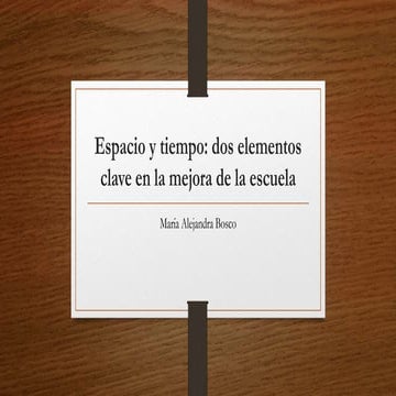 Tiempo y Espacio | PPTX
