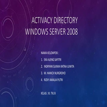Active Directory Windows Server 2008 | PDF