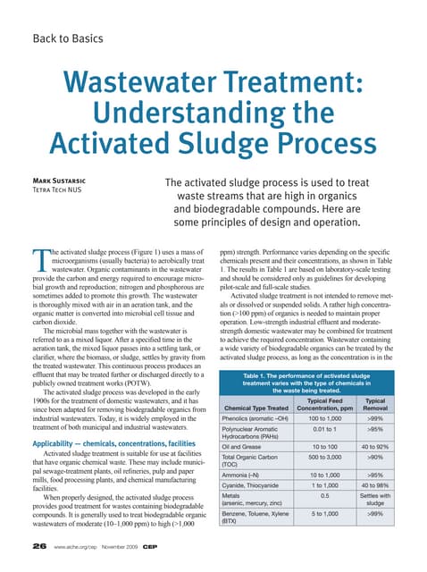 Activated sludge calculations with excel course | PDF