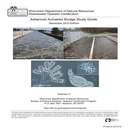 Activated sludge adv use of our in asp | PDF | Biological Sciences ...