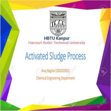 Activated sludge process | PPT