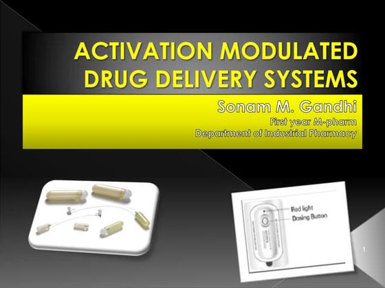 CONTROLLED DRUG DELIVERY SYSTEMS | PPT | Chemistry | Science