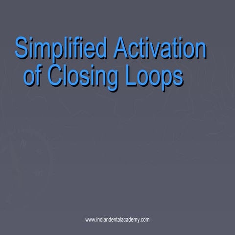 Burstone’s T Loop | PPT