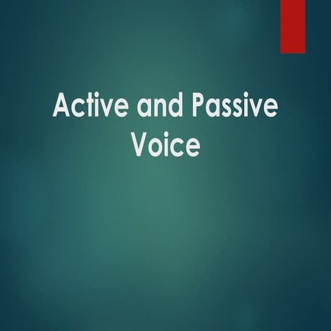 Active-passive-voice frlive and love and stuff .ppt
