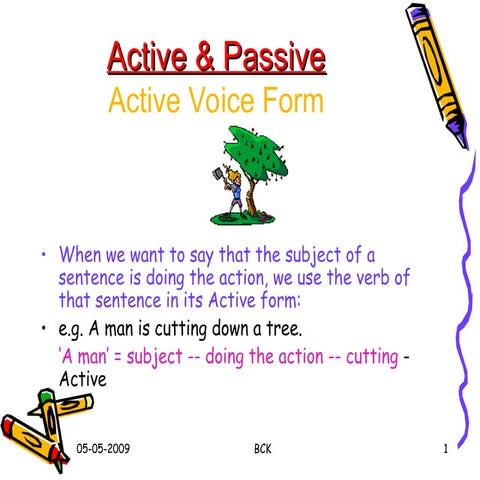 Active and Passive sentence english grammar | PPT