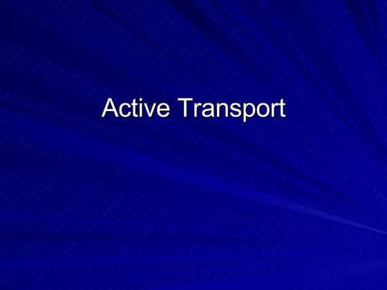Passive Transport | PPT
