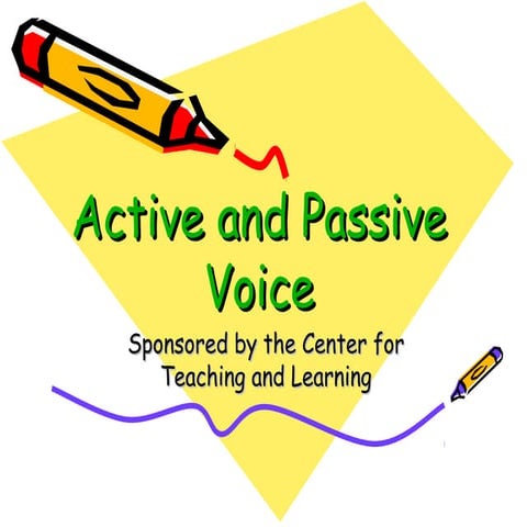 Active and Passive Voice | PPT
