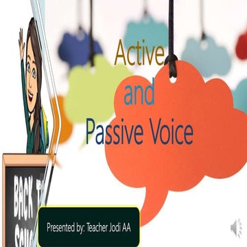 Active and passive voice | PPTX