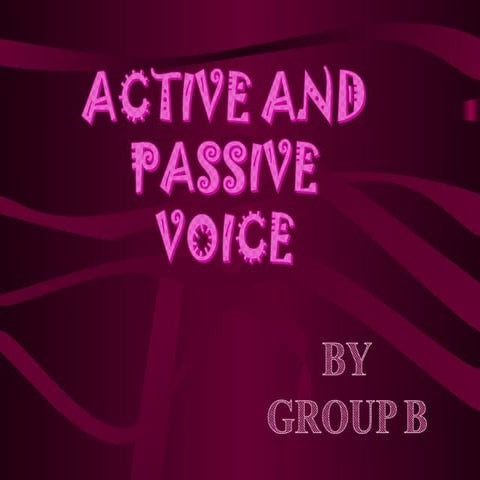 Active and passive voice | PPTX