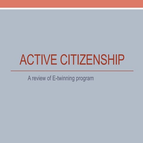 Active citizenship | PPTX