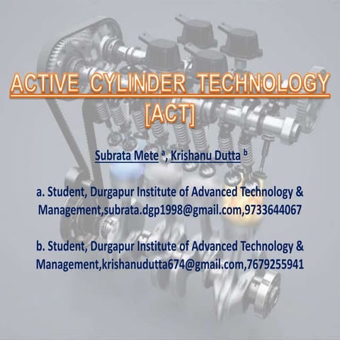 Active cylinder technology(ACT) | PPTX