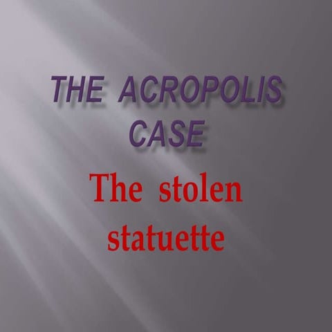 Active detectives the acropolis case | PPT
