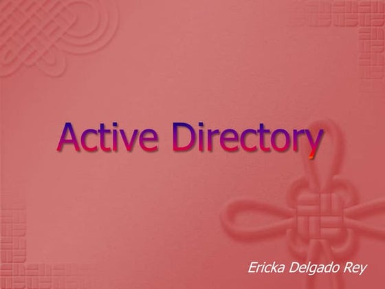 Active directory | PPT | Internet | Computing