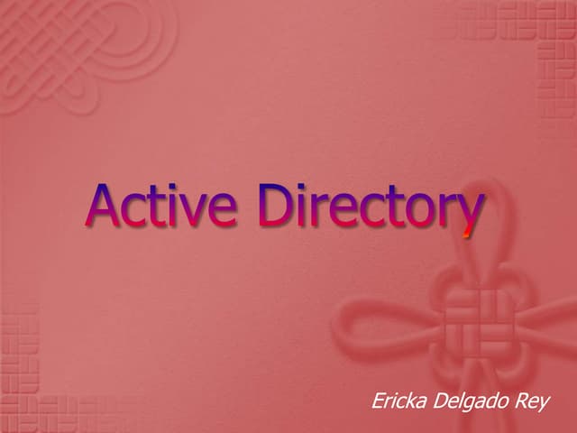Active directory | PPT
