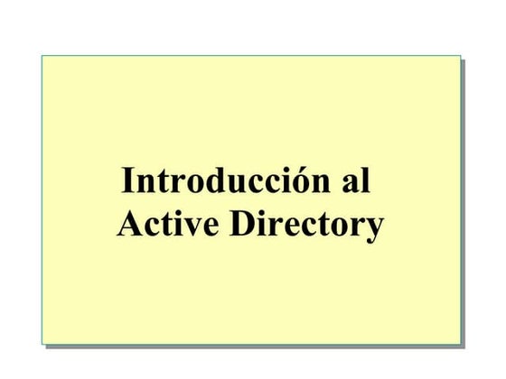 Active directory | PPT | Internet | Computing