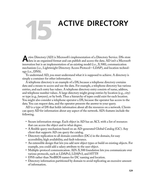 Active directory | PPT | Internet | Computing
