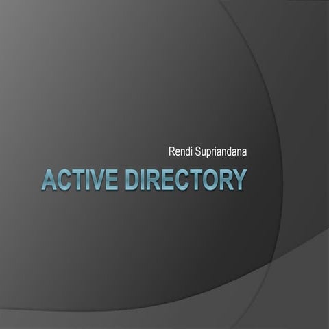 Active directory | PPTX