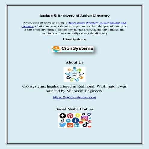Active Directory Backup and Recovery, cionsystems.pdf