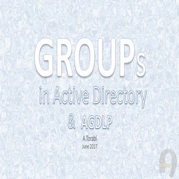 Active directory groups and AGDLP- 2nd ed | PDF