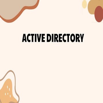 Active Directory Windows Server 2019 Pptx