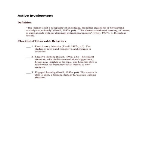 Active involvement | DOCX