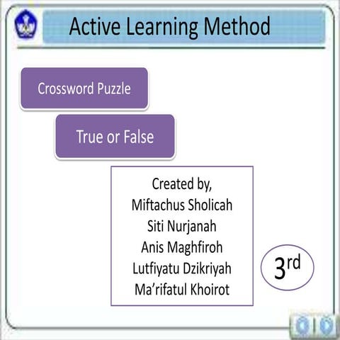 Active learning method | PPT