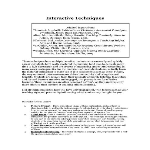 Active Learning Strategies Pdf