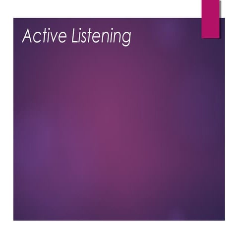 Active listening | PPT