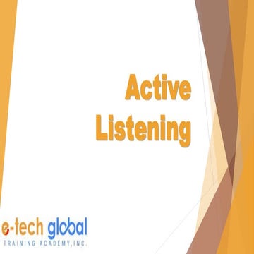 Active listening | PPT